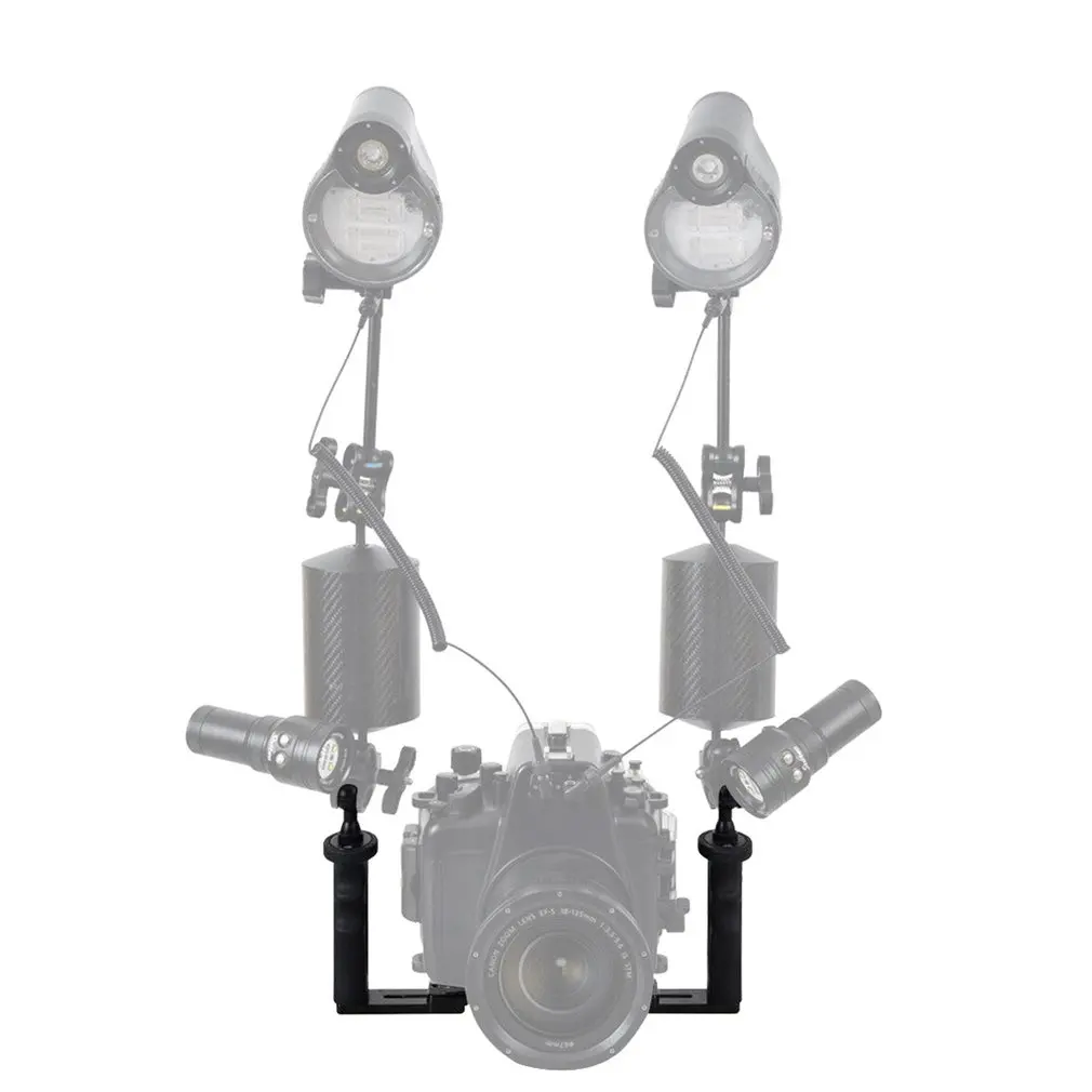 Diving Camera Stabilizer Underwater Grip Handheld Holder Double-Arm ...