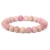 Fashion Natural Stone Pink Angelite Beads Bracelet 8mm Sunstone Beaded ...