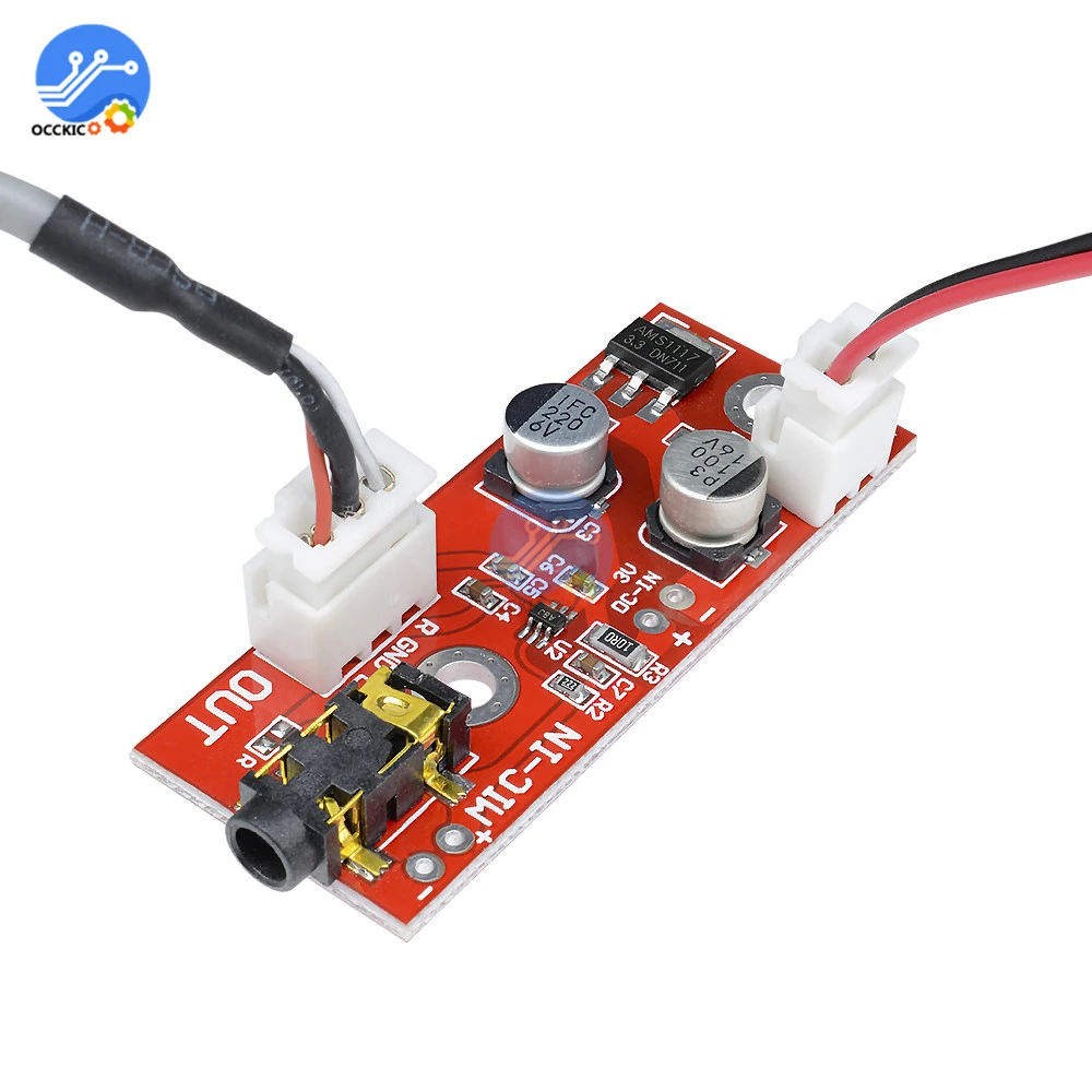 Max9812 Microphone Amplifier Board Micro Speaker 3v/5v/12v Audio Voice ...