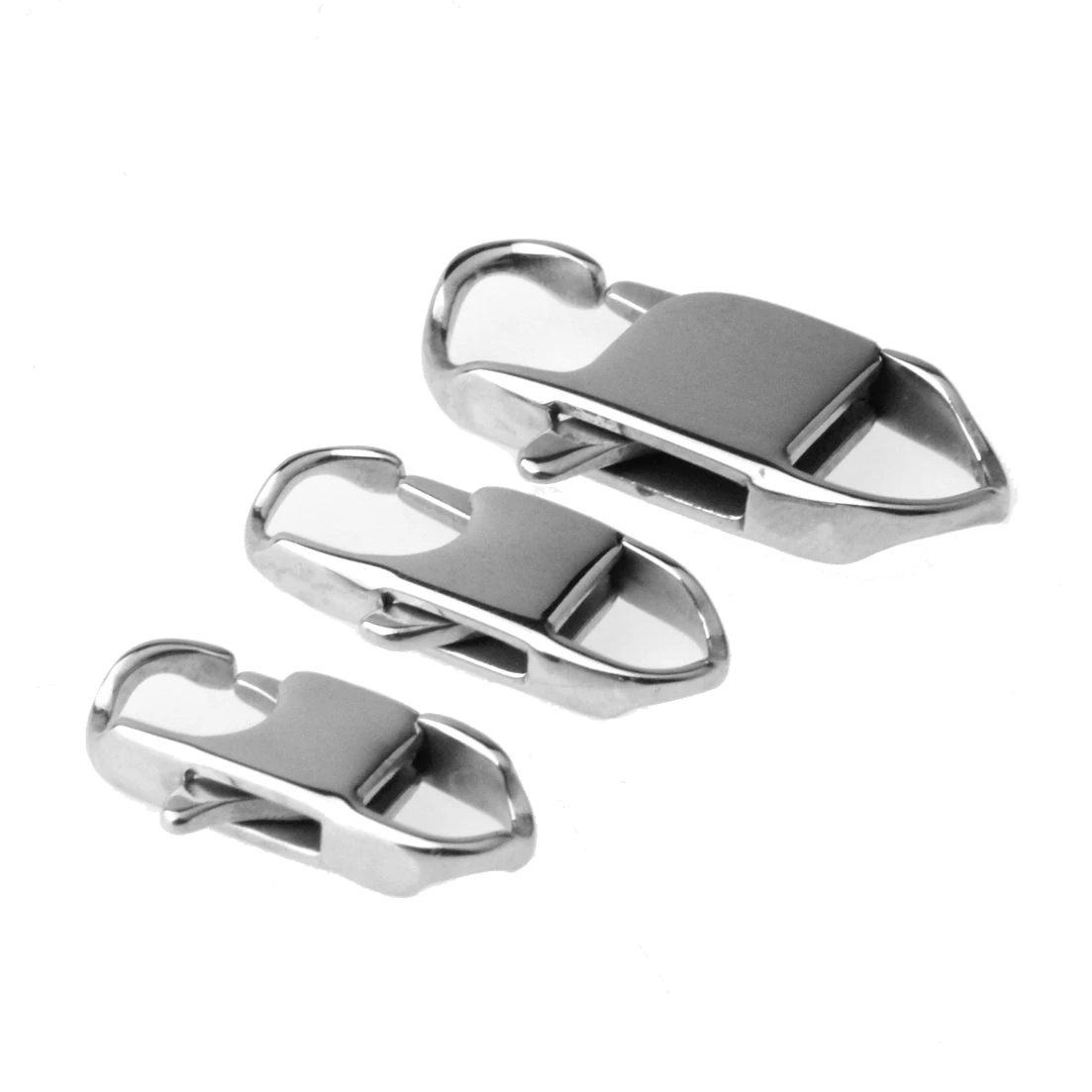 10-50-100pcs-22-26-32mm-Solid-Stainless-Steel-Lobster-Clasps-DIY ...