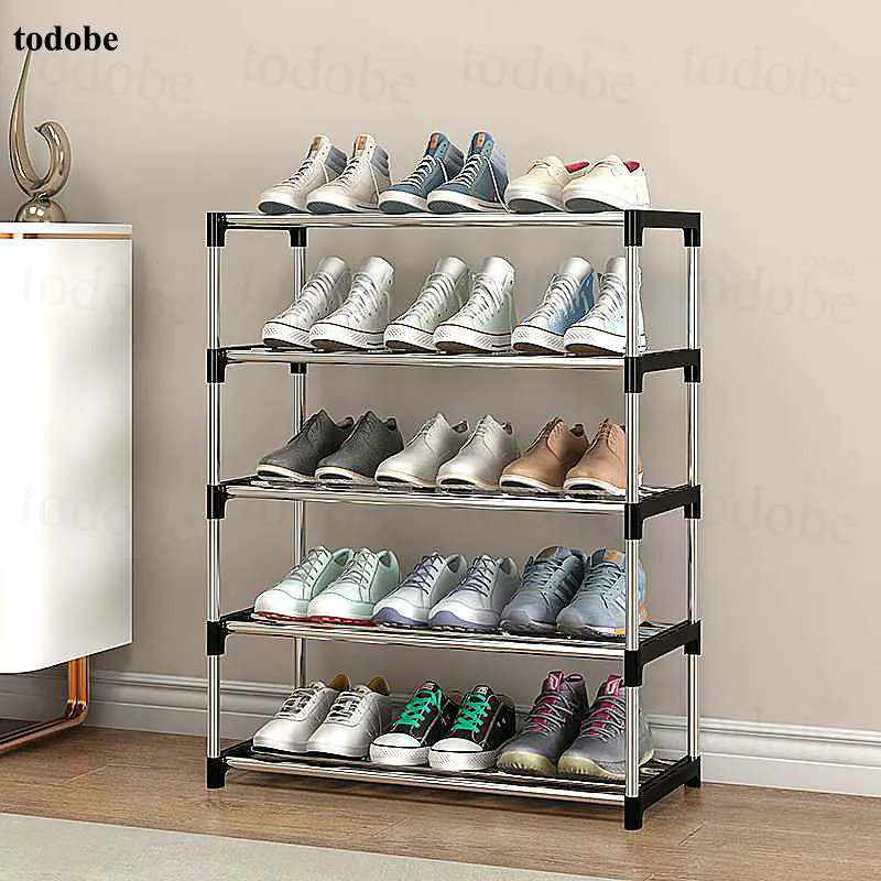 Multilayer Simple Shoe Rack DIY Easy Assembled Shoe Shelf Space saving ...