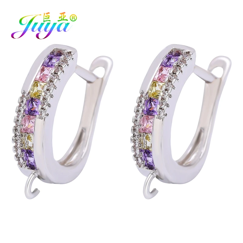 Juya DIY Earwire Fixtures Shvenzy Gold/Silver Color Earring Hooks ...