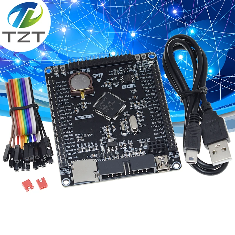Placa de desarrollo STM32F407VET6, tablero de aprendizaje de sistema mínimo, Cortex M4 STM32 ...