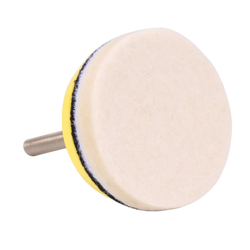 11pc 50mm Round Polishing Wheel Wool Felt Buffing Polishers Pad Buffer ...