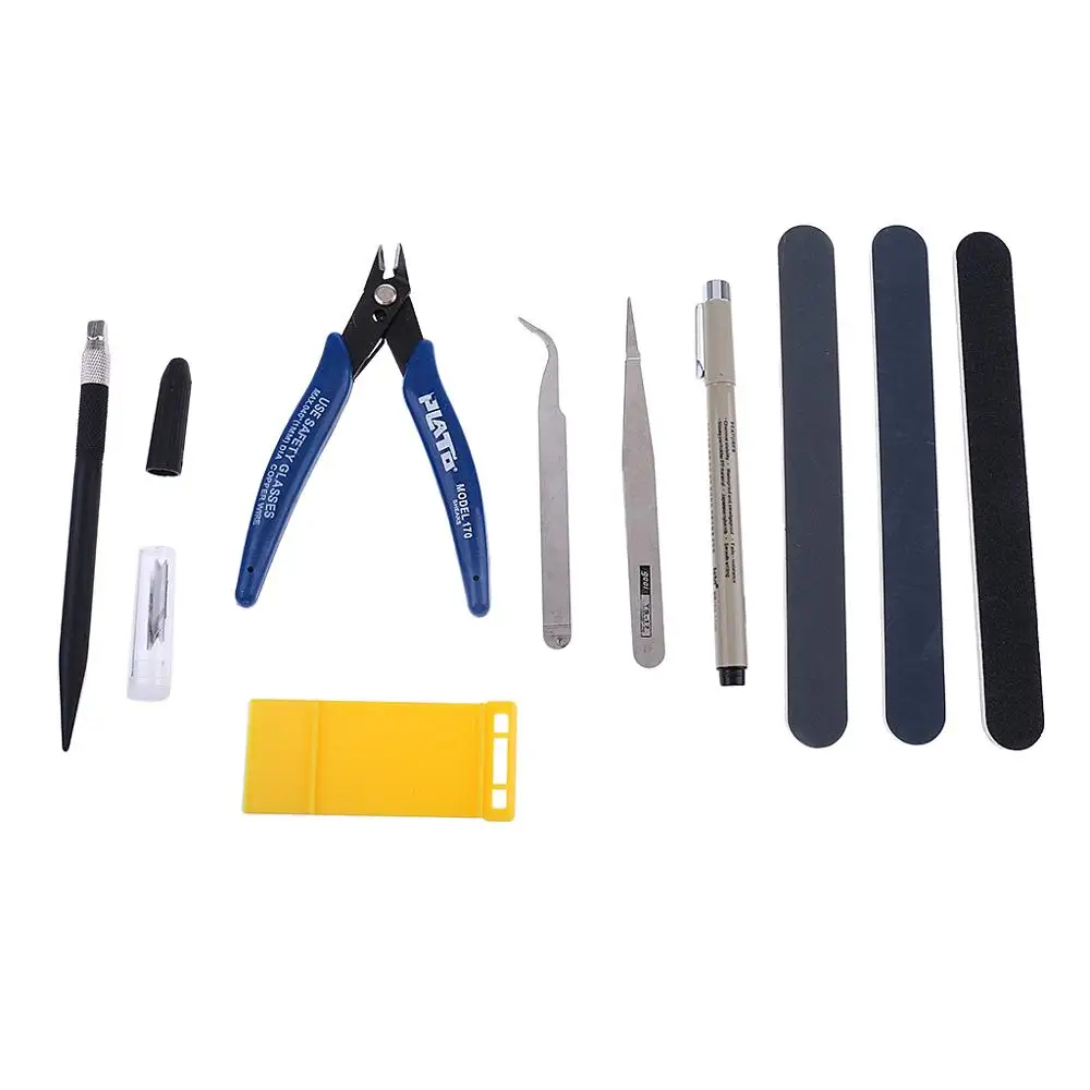 7Pcs Model Making Tools Kit for Car Model Building Making Tweezers Cut ...