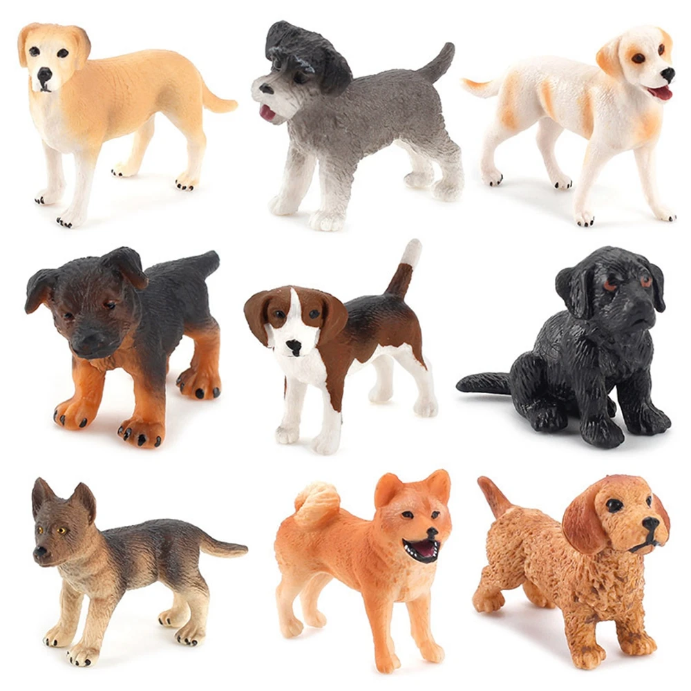 1Pc Simulation Mini Hound Pet Dog Miniature Figurine Animal Model ...