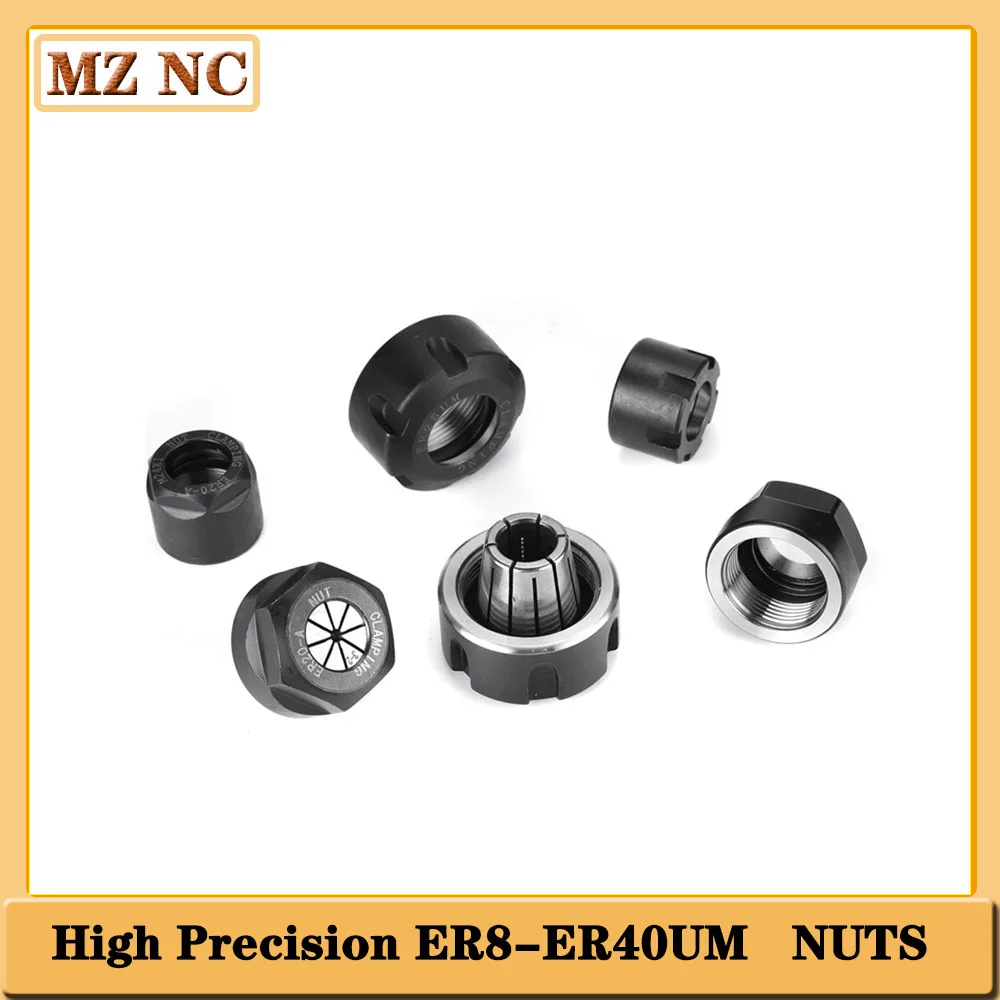 A/M/UM type ER8 ER11 ER16 ER20 ER25 ER32 Collet chuck Clamping Nuts For ...
