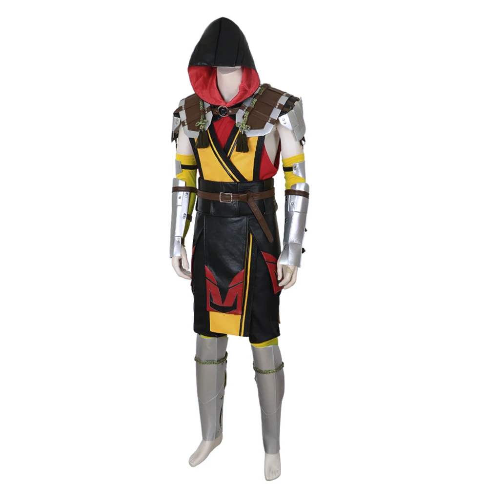 Mortal Kombat 11 Scorpion Man Hanzo Hasashi Cosplay Costume ...