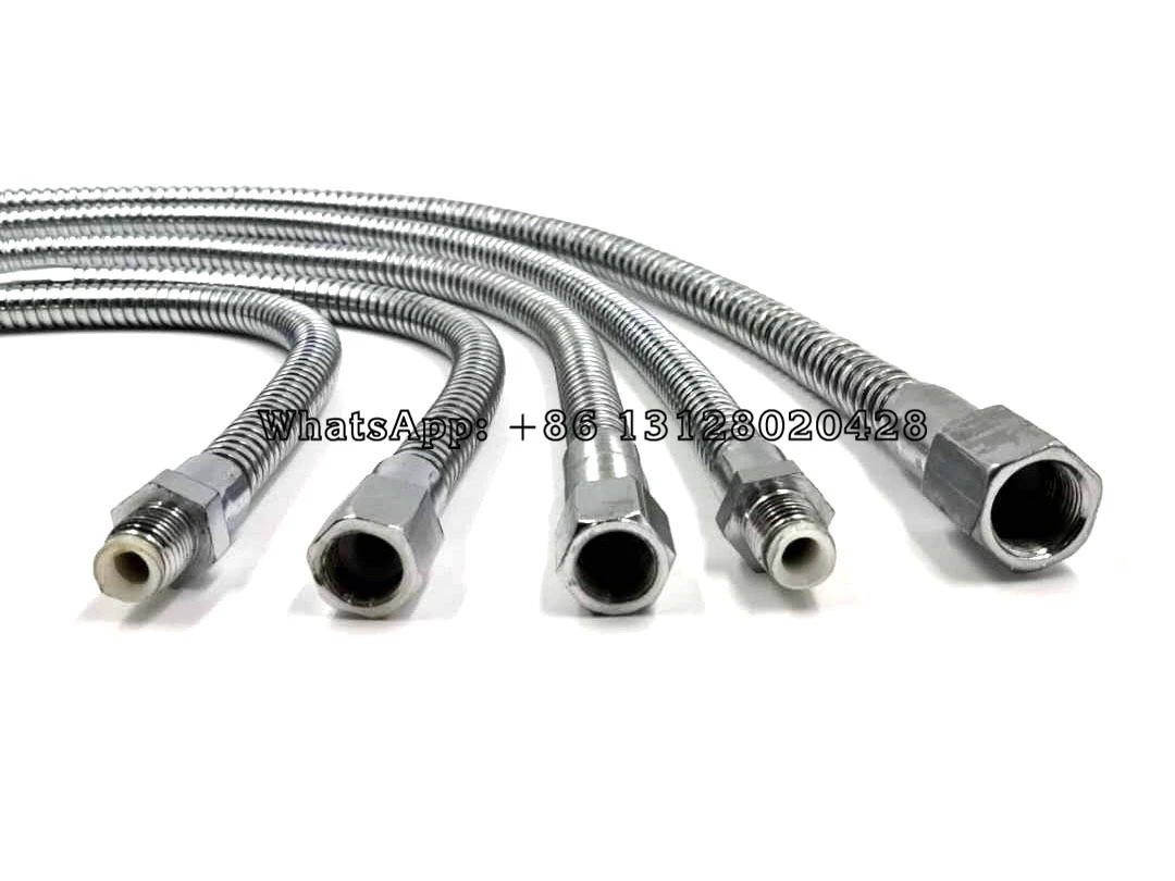 Stainless Steel Round Nozzle Coolant Hose Adjustable SS Pipe Flexible ...