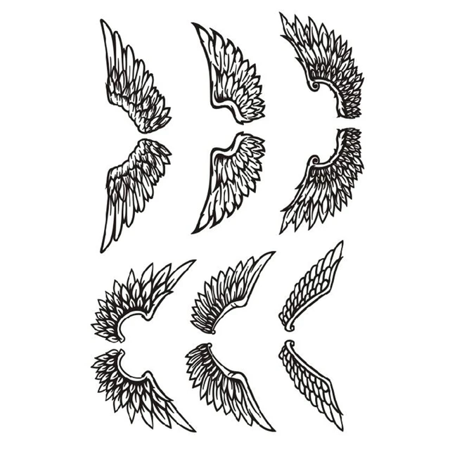 Angel Wings Rubber Stamps