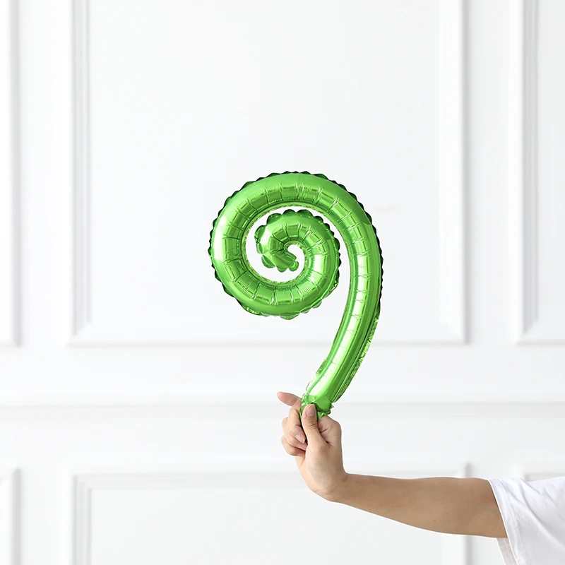 BALLON DECORATIF,green 2--Ballons magiques en forme de vague en spirale ...
