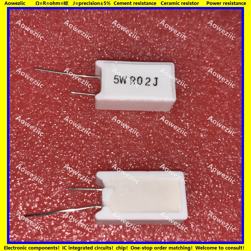 Resistencia de cemento Vertical, 5W, 0,02 ohm, 0,02r, 0,02rj, 5WR02J ...