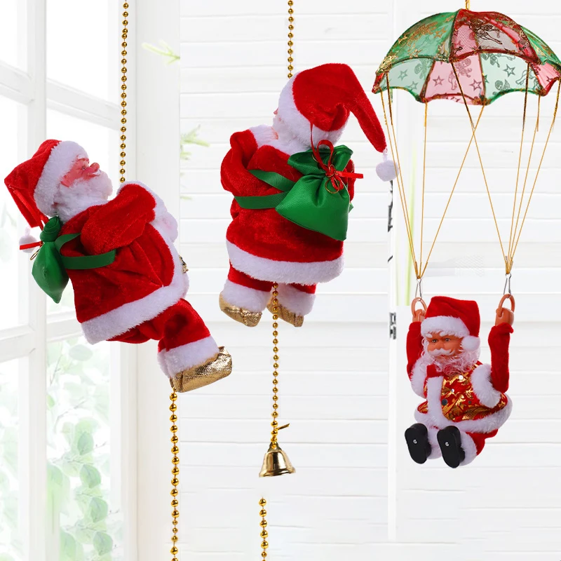 Artificial-Electric-Santa-Claus-Christmas-Doll-Toy-Decorations-Nordic ...