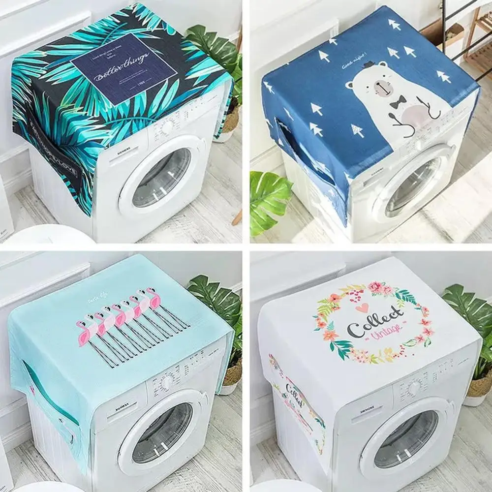 Nordic Washing Machine Dust Cover Home Decor Washing Machine Dust Cover Oven Microwave ...