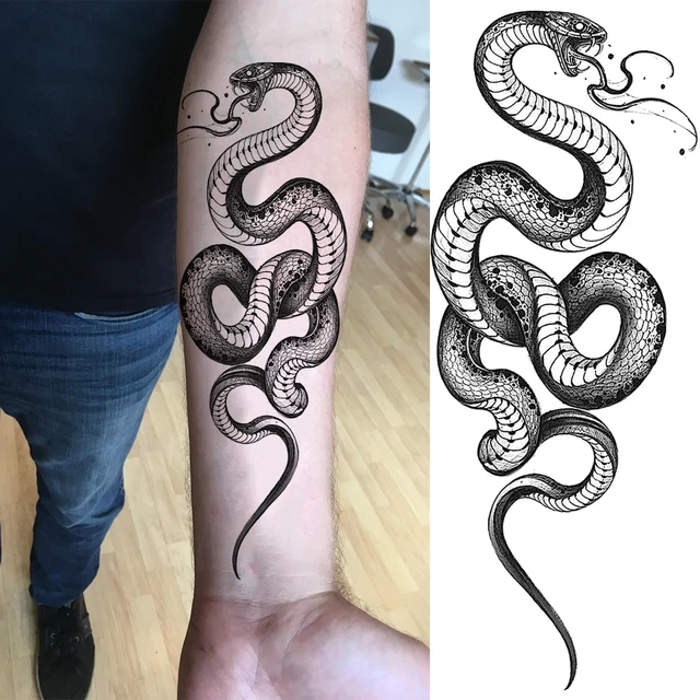 Traditional Rattlesnake Tattoos