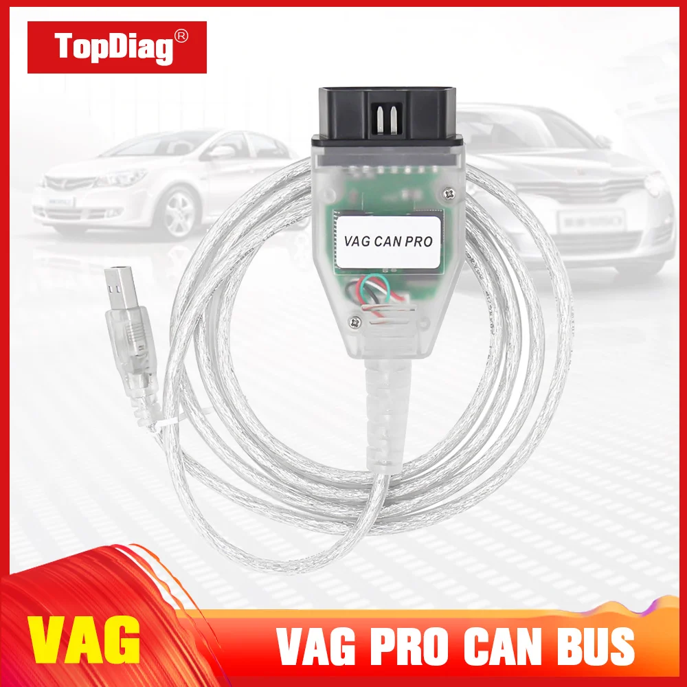 V5.5.1 VAG CAN PRO OBD2 Scanner Car Diagnostic Line With Dongle Support ...