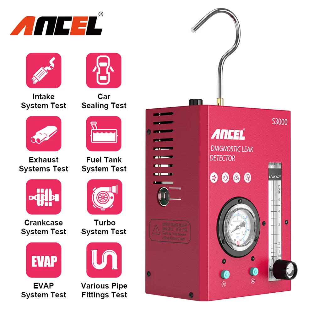 ANCEL Car Smoke Detector Car Accessori Smoke Generator Smoking Leak ...