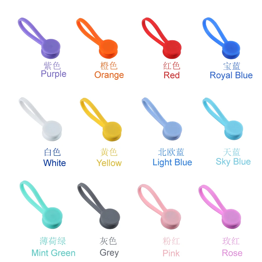 Magnet Silicone Cable Winder Earphone Cord Winder Cable Holder ...