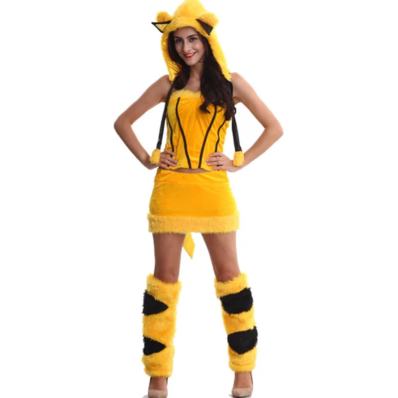 Cartoon Pokemon Pikachu Mascot Costume - KawaiiMerch.com
