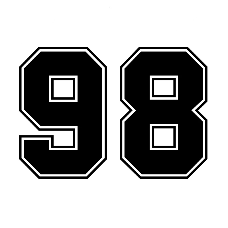 Personalized Lucky Number 98 Dazzle Cool Car Sticker Pvc High quality personalized-lucky-number-98-dazzle-cool-car-sticker-pvc-high-quality