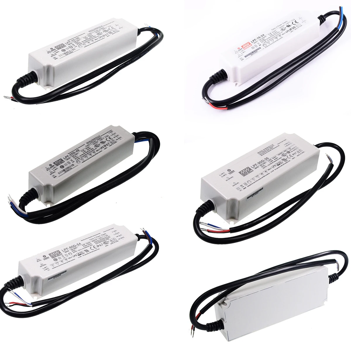 LPF-16/16D/25/25D/40/40D/60/60D/90/90D acdc -12/15/20/24/30/36/42/48/54V 다운/터널 조명 lpfh용 LED 드라이버 ...