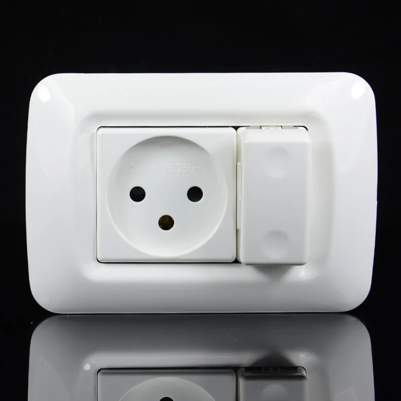Israeli Household standard power plug wall socket with 1Gang 1Way ...