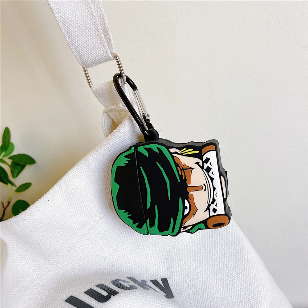3D Roronoa Zoro Apple airpods pro 1 2 silicone protect box case | One ...