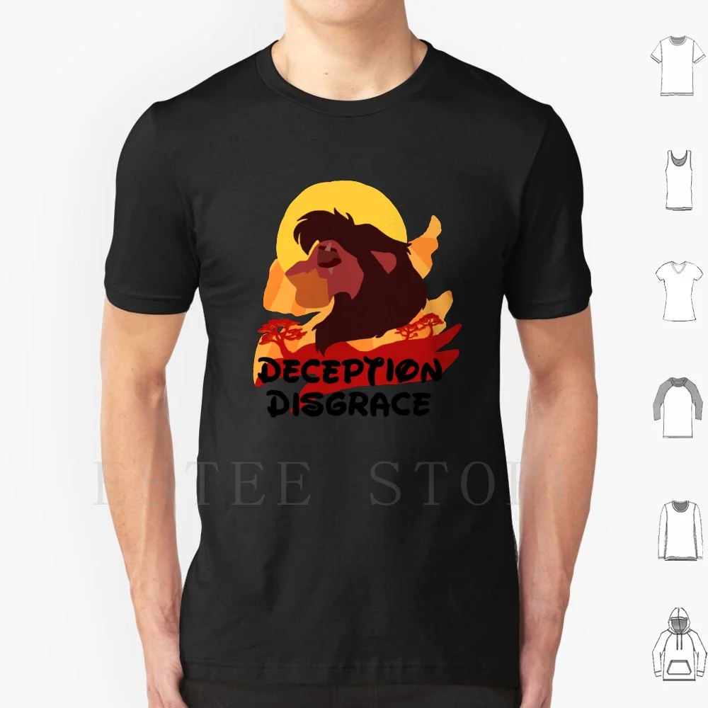 Deception Disgrace T Shirt Men Cotton 6xl Lion King Lion King Movie ...