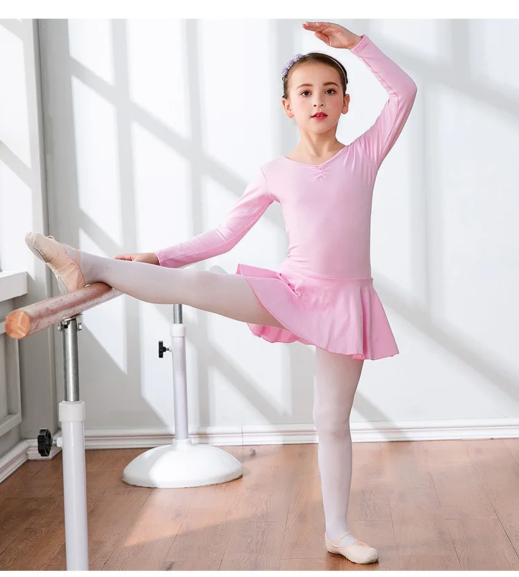 Детское балетное платье танцевальный костюм юбка для тренировок Детская ...