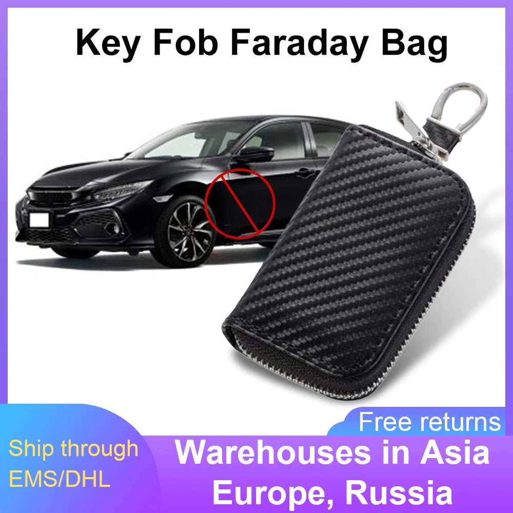 Key Cover Car Rfid Signal Blocker Premium Key Fob Faraday Box Anti ...