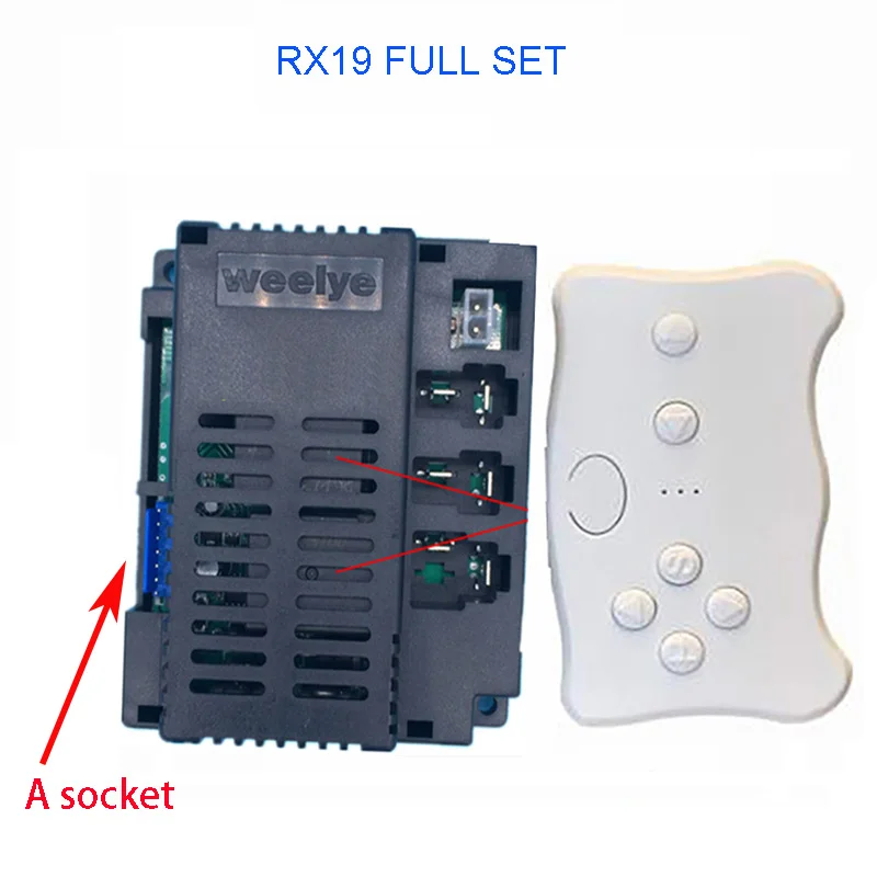 Weelye RX19 12V Children’s electric toy car remote control receiver , controller with smooth ...