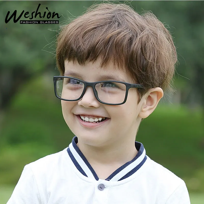 Flexible-Kids-Glasses-Frame-For-3-8-Years-Square-Silicone-Optic ...
