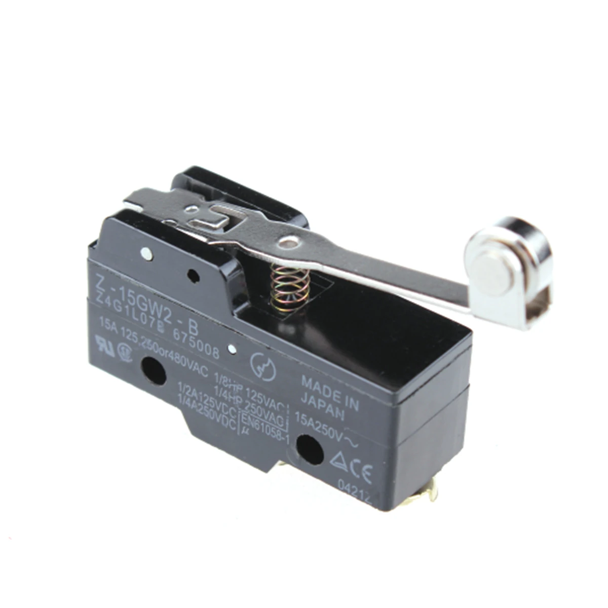 Z-15GW2-B Long Roller Lever 3 Screw Terminal Momentary Limit Switch 15 ...
