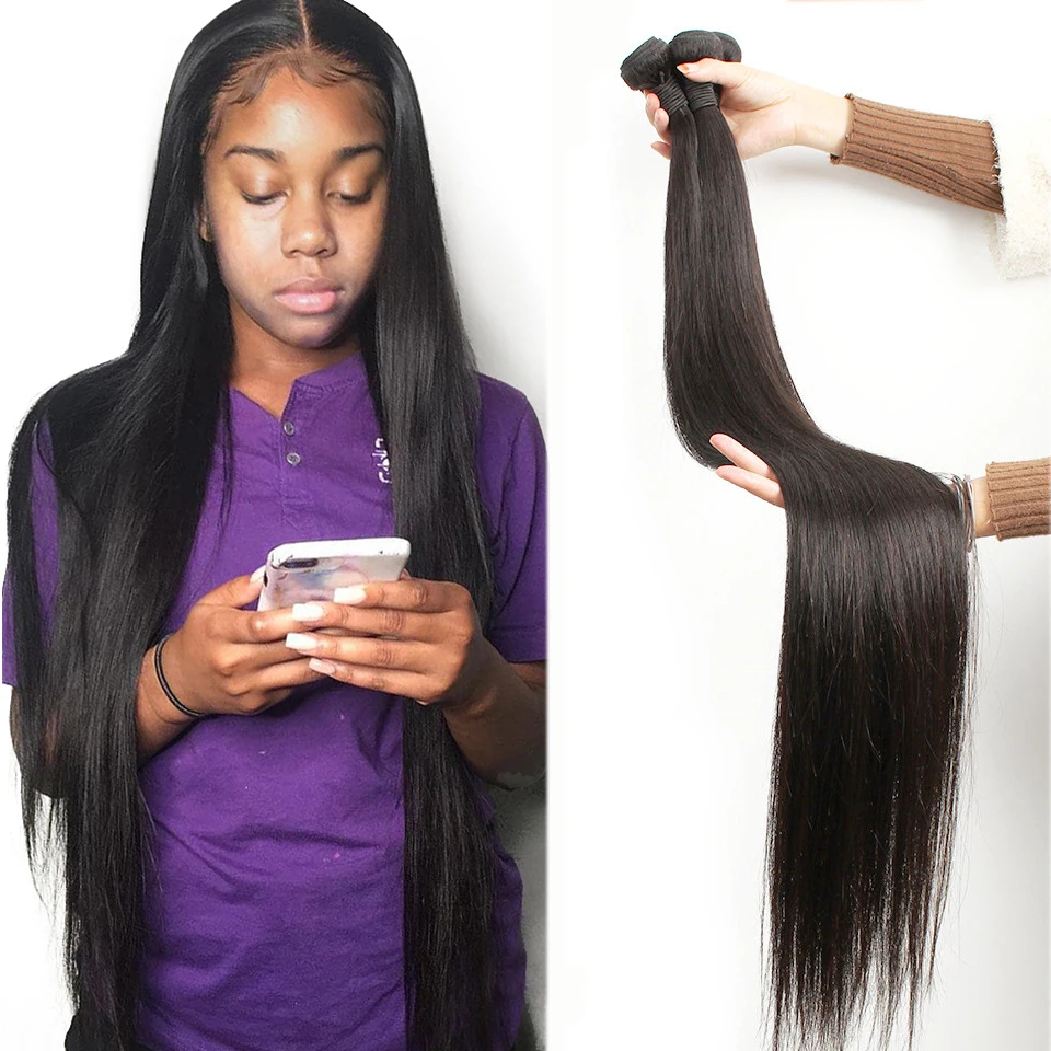 BLACK-FRIDAY-Sale-32-34-36-Inch-Peruvian-Hair-Straight-Hair-Bundles ...
