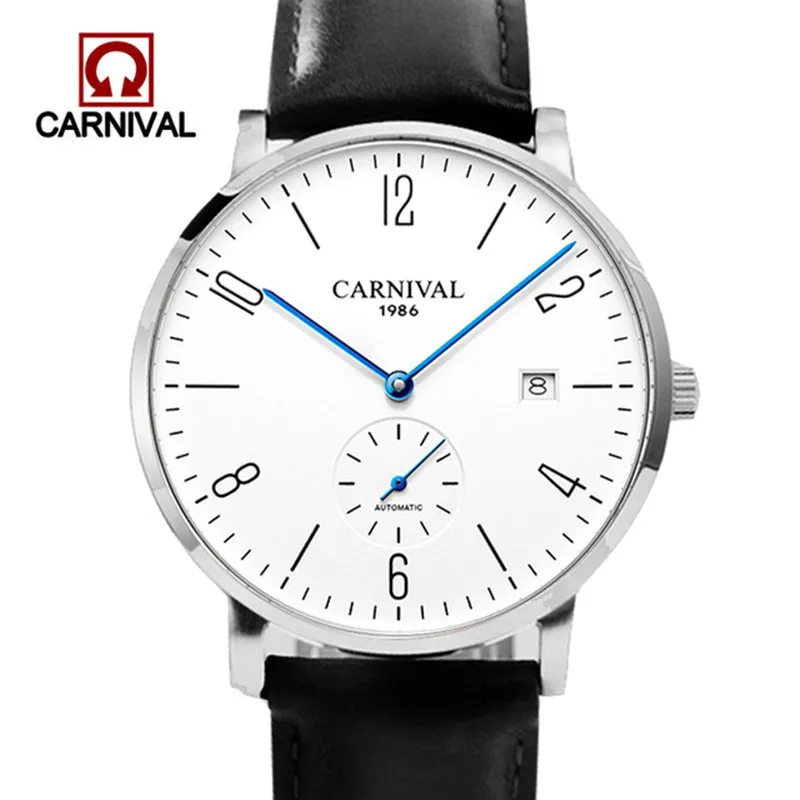 Carnival Brand Luxury Mechanical Watch Waterproof Ultra Thin Business ...