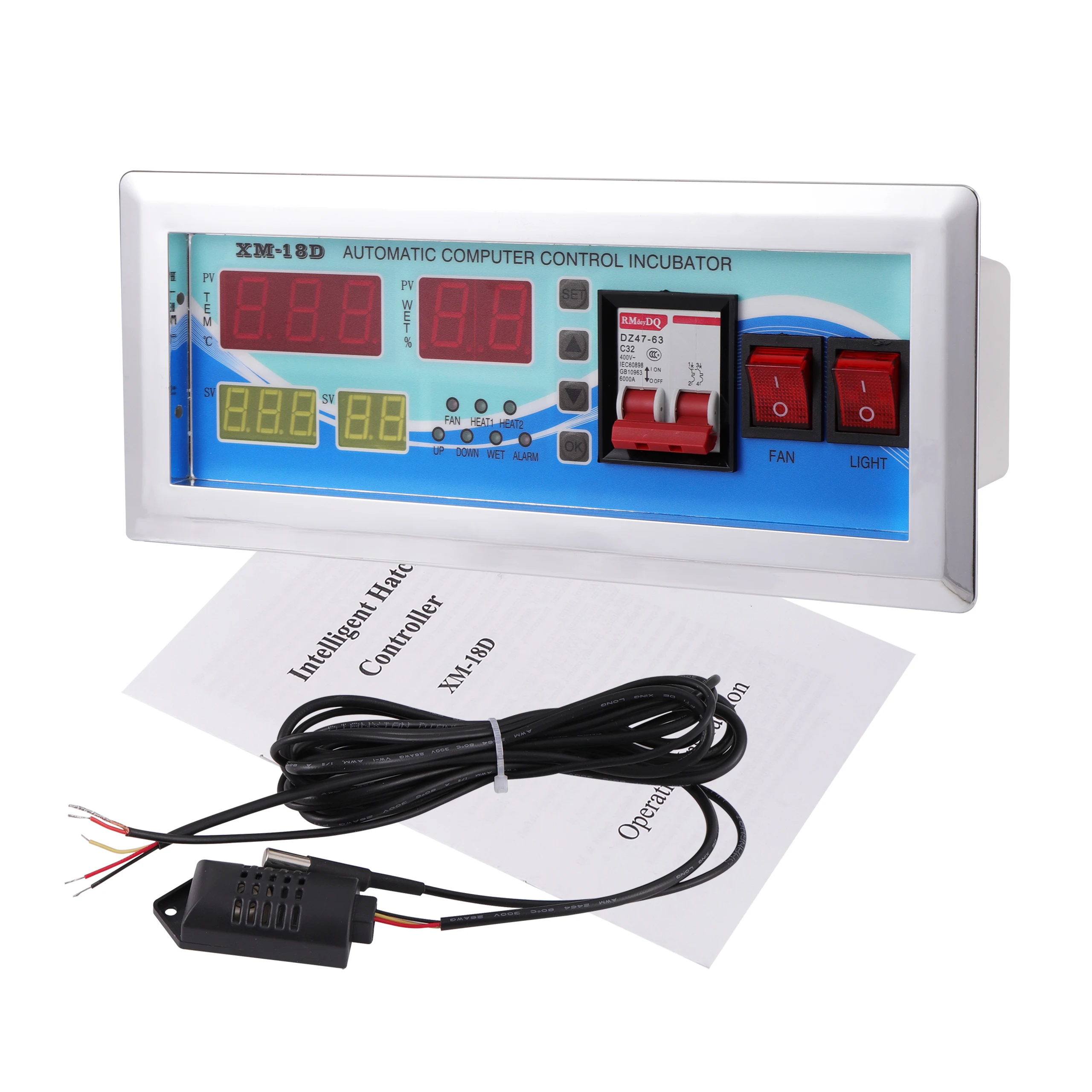 XM 18D Egg Incubator Digital Automatic Thermostat Controller AC 220V ...