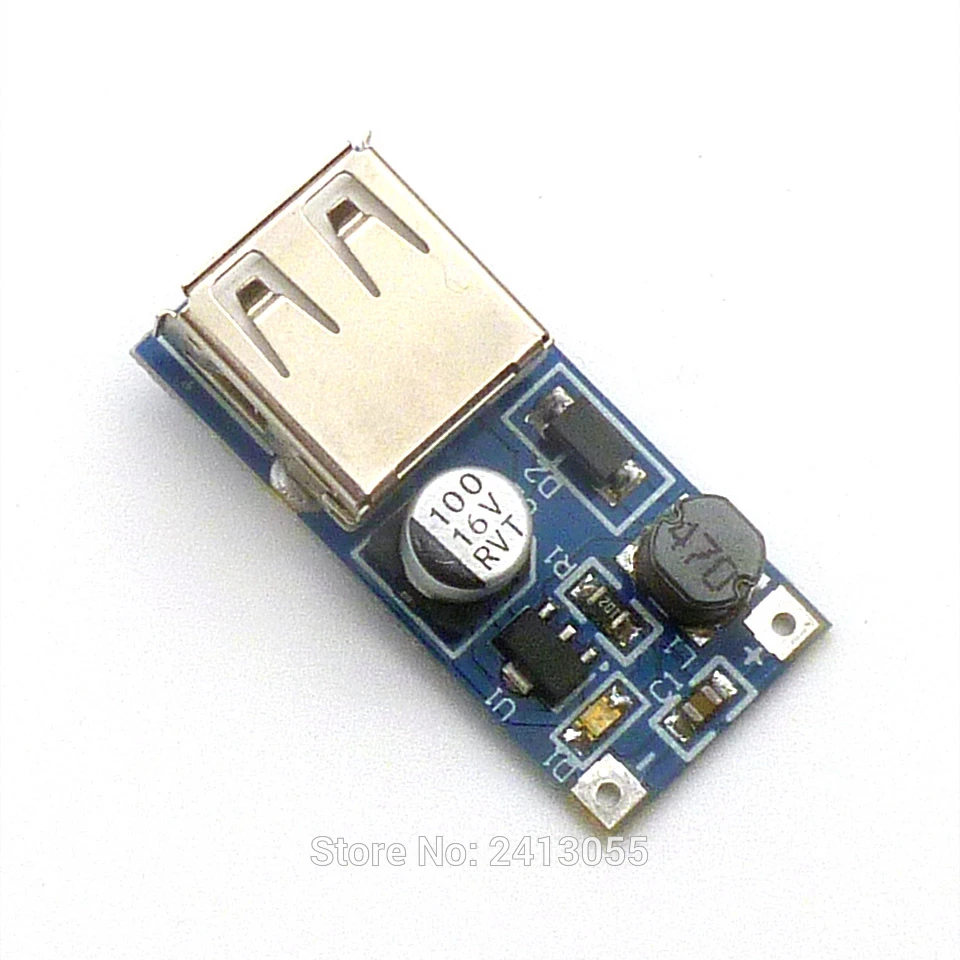 0.9V-5V to 5V DC-DC USB Voltage Converter Step Up Booster Power Supply ...