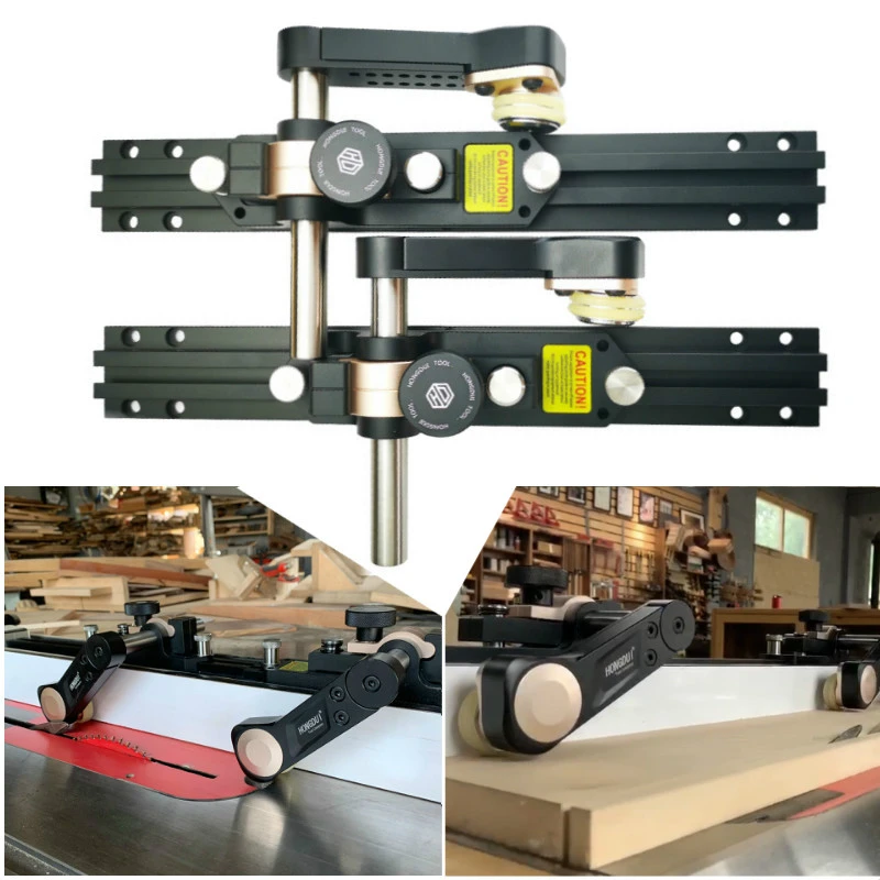 Woodworking Table Saw Press Feeder Backing Guide Band Sawing Fence Push ...