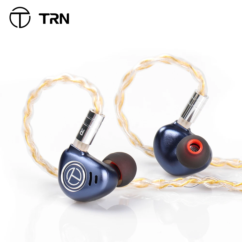 TRN V90 8Core TC Earphones Cable 4BA+1DD Metal Headset Hybrid Units ...