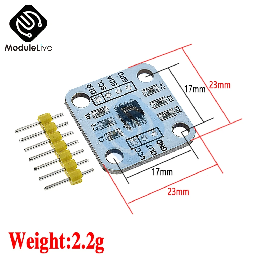 1pcs-AS5600-magnetic-encoder-magnetic-induction-angle-measurement ...