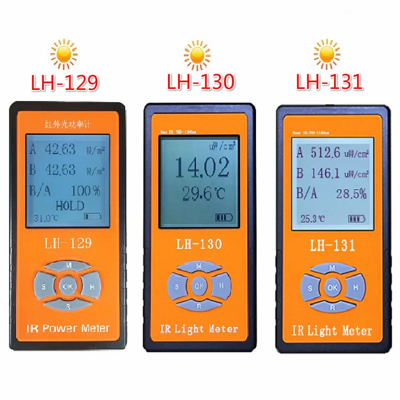 LH 129 LH 130 LH 131 Infrared Light Irradiance Power Meter Tester ...