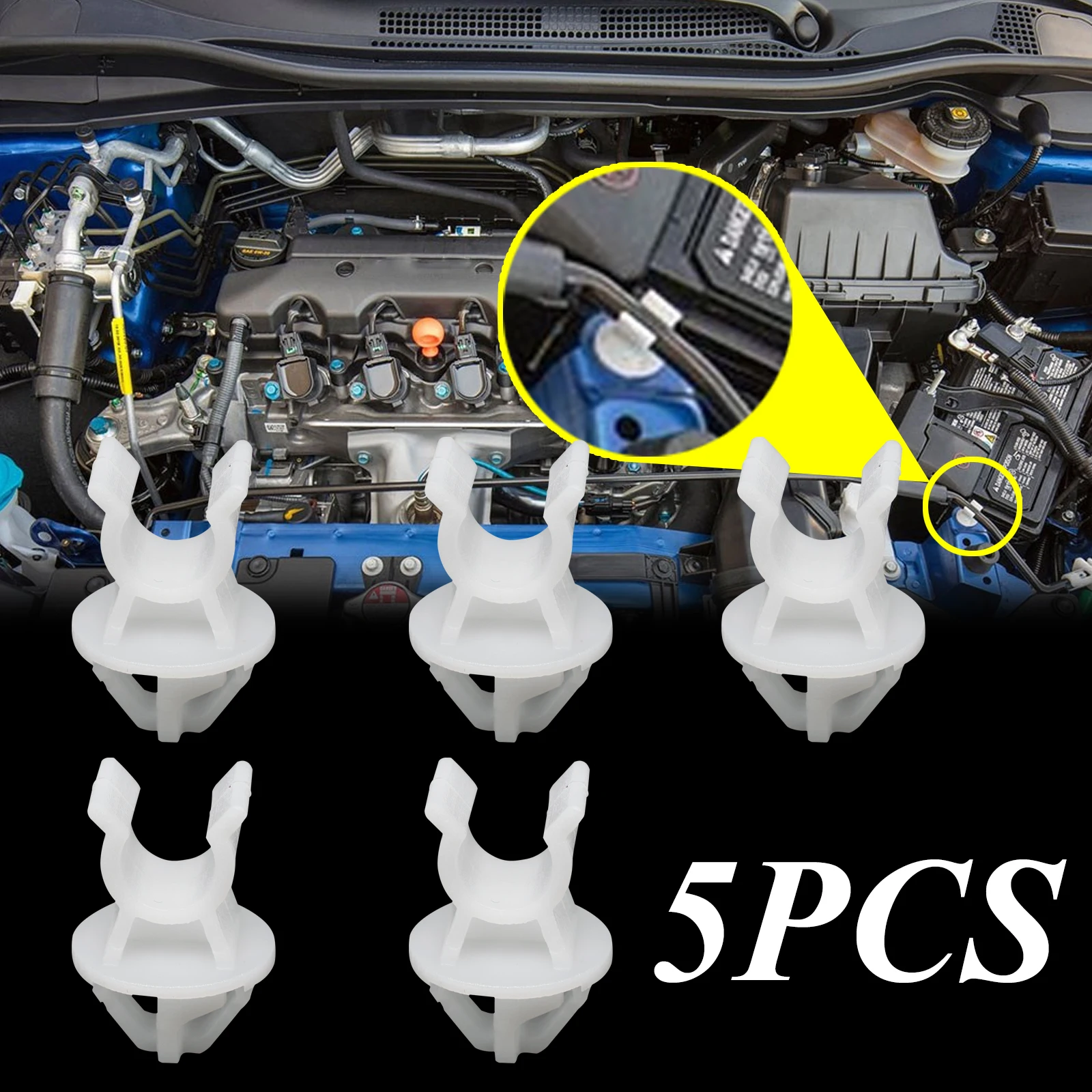 5pcs-Hood-Support-Bonnet-Rod-Prop-Clip-Hook-Holder-91503SS0003-For ...