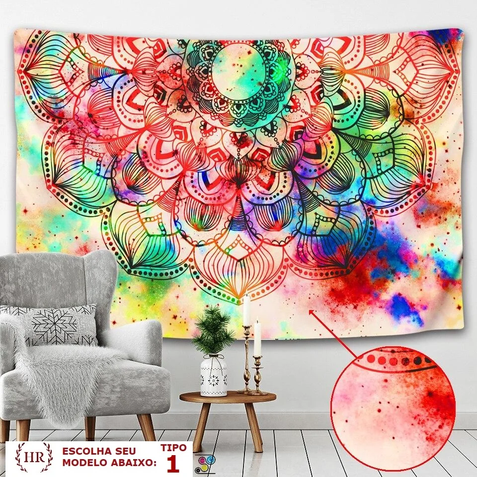 Sun And Moon Mandala Art Tapestry Art