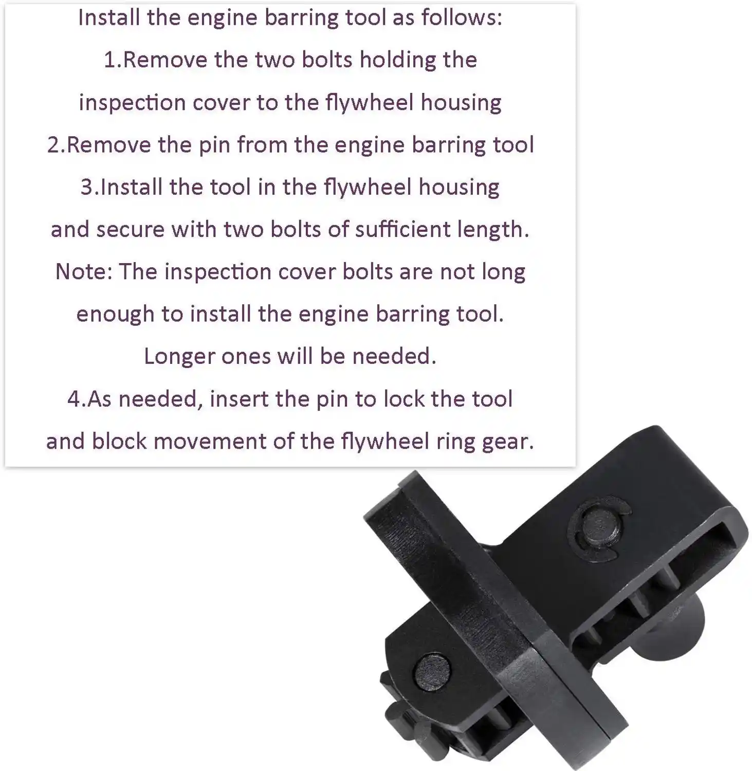 Engine Turning Barring Adjust Tool J 46392 W904589046300 for Mercedes ...
