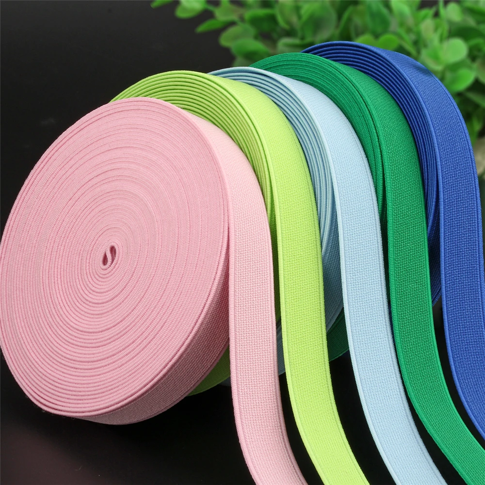 15Meters-15-25mm-Colorful-Elastic-Bands-Rope-Rubber-Band-Spandex-Ribbon ...