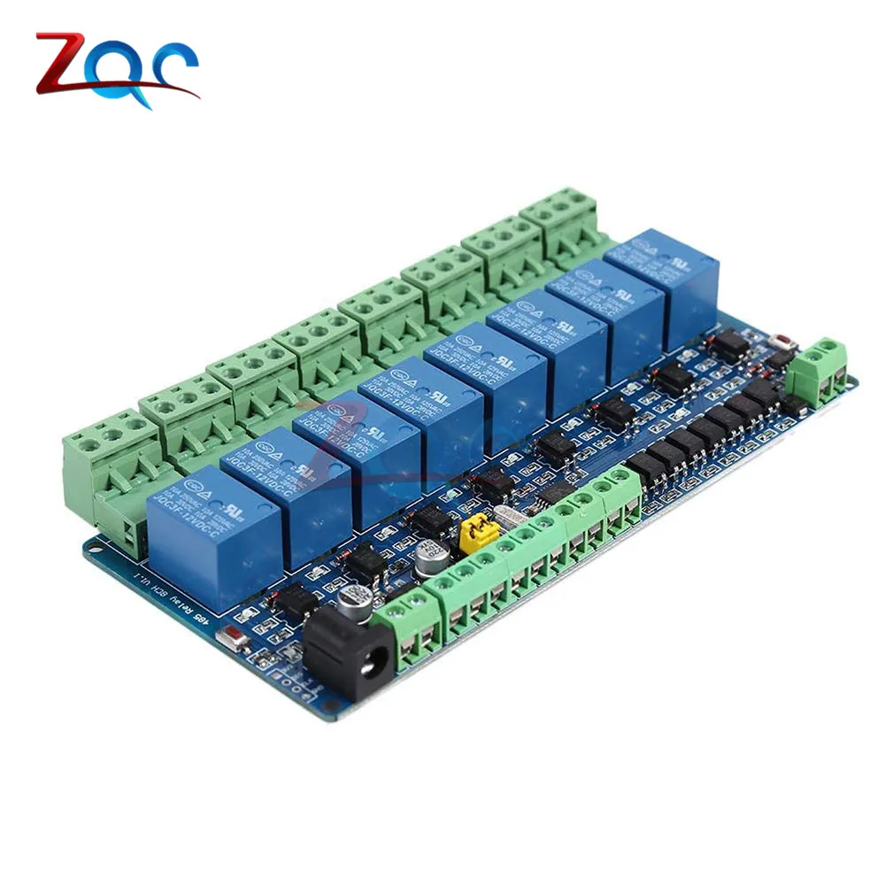 Modbus-Rtu-8-Channel-12V-Relay-Module-Switch-Input-Output-RS485-TTL-Communication-interface ...