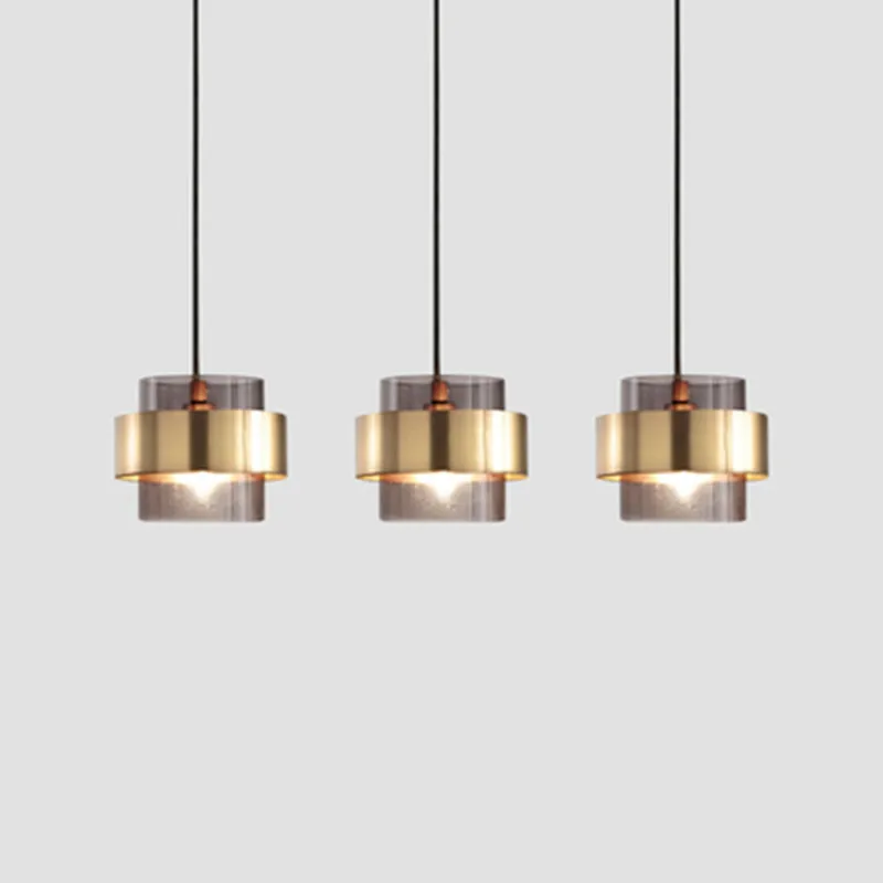 Lumin-ria-pendente-estilo-n-rdico-lumin-ria-de-vidro-forjado-a-ouro ...