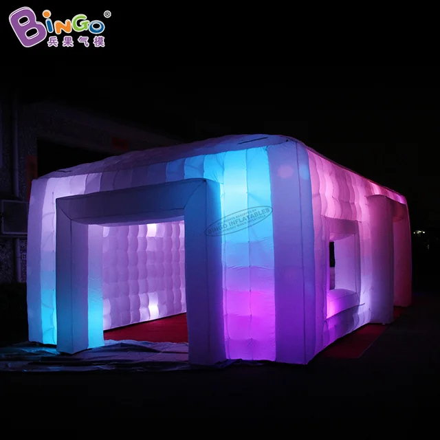 Custom Made Inflatable Party Tent 9.5*5*3.7M Inflatable Cube Bar Event ...