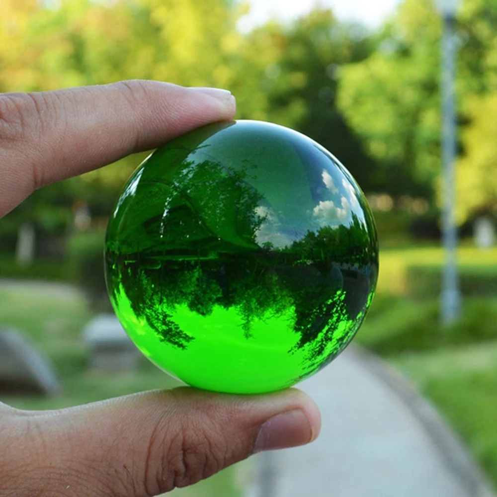 40-50-60mm-Green-Crystal-Ball-Asian-Rare-Stone-Sphere-Healing-Magic ...