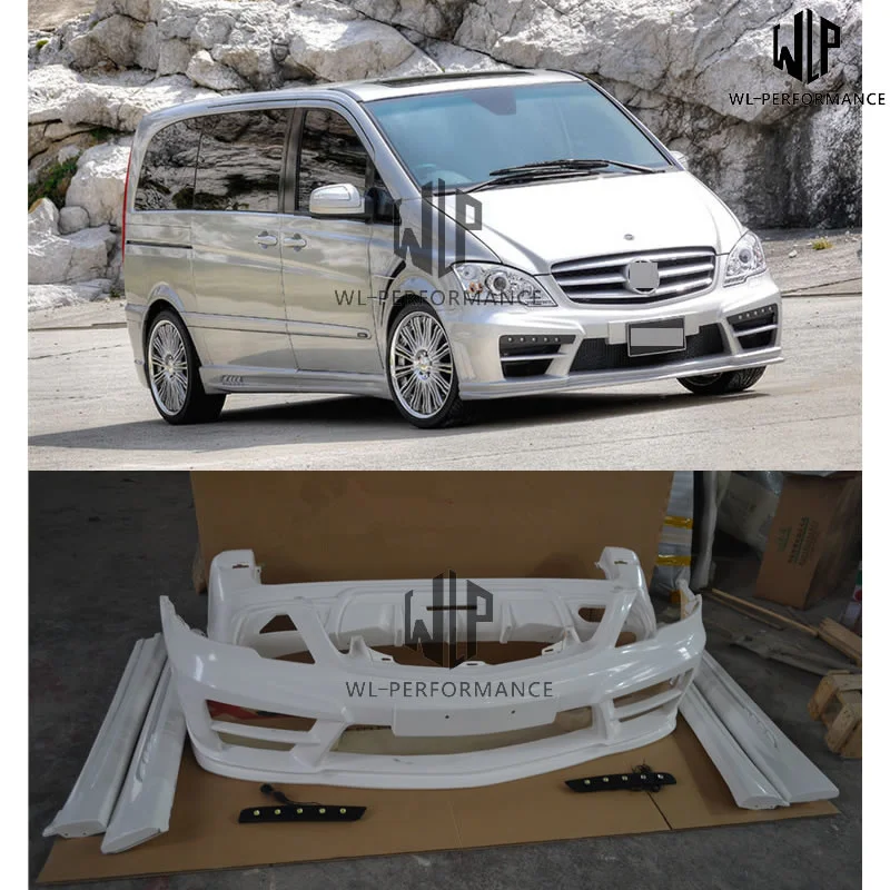W639-Frp-Unpainted-Car-Body-Kit-Front-Rear-Bumper-Side-Skirts-for ...